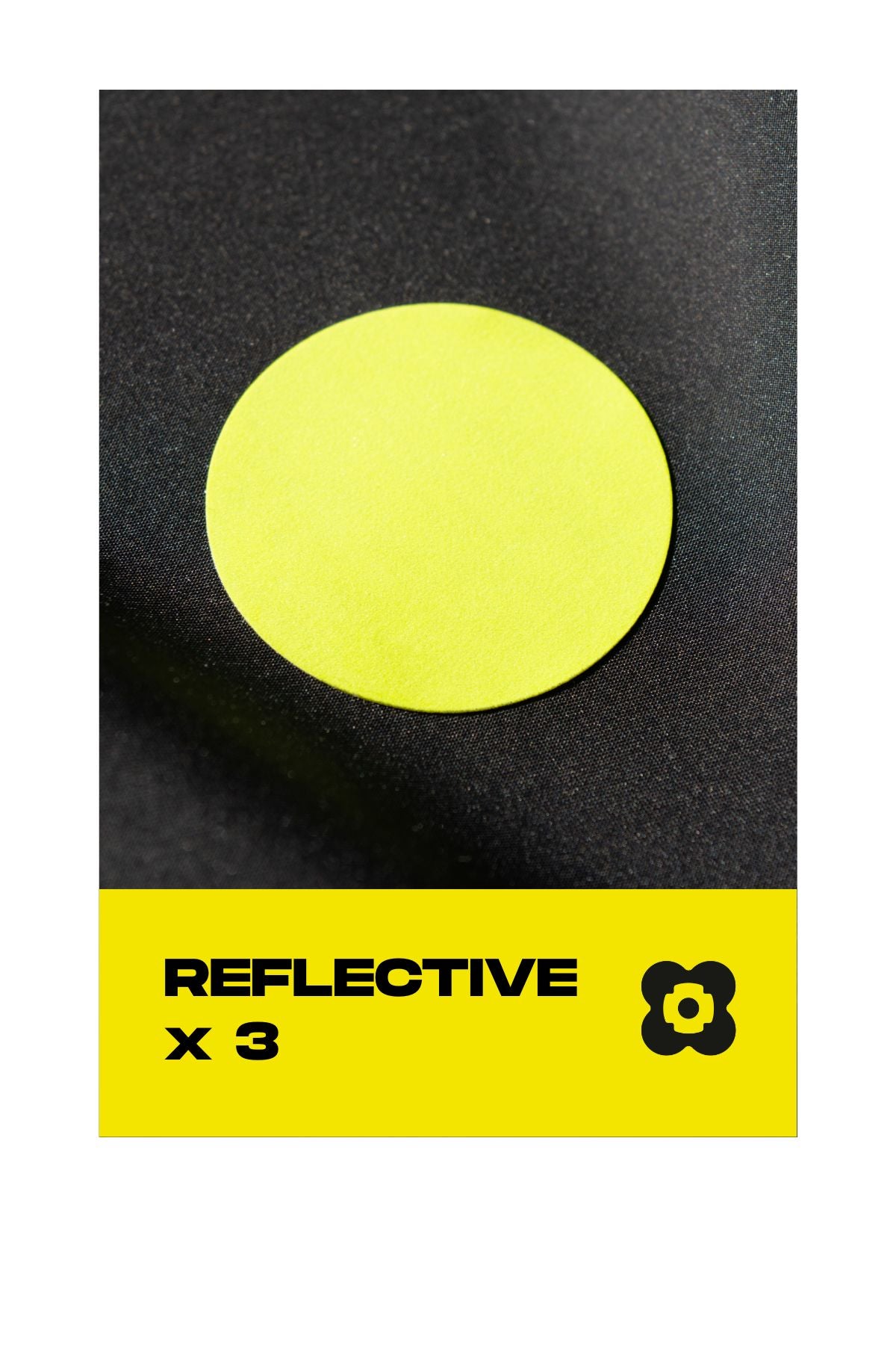 FABPATCH REFLECTIVE Yellow round – Vaatelaastari